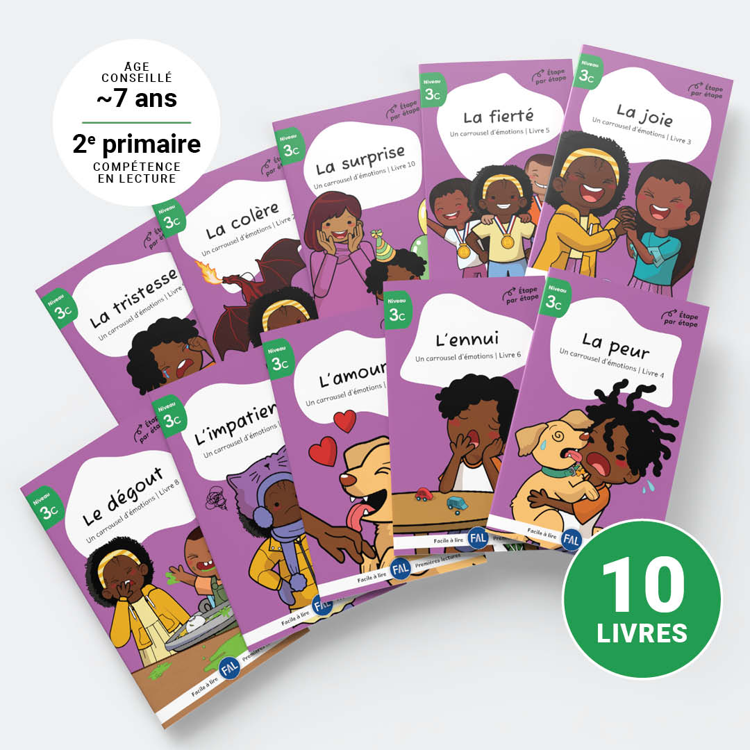 Un carrousel d’émotions – 10 livres décodables sons complexes niveau 3
