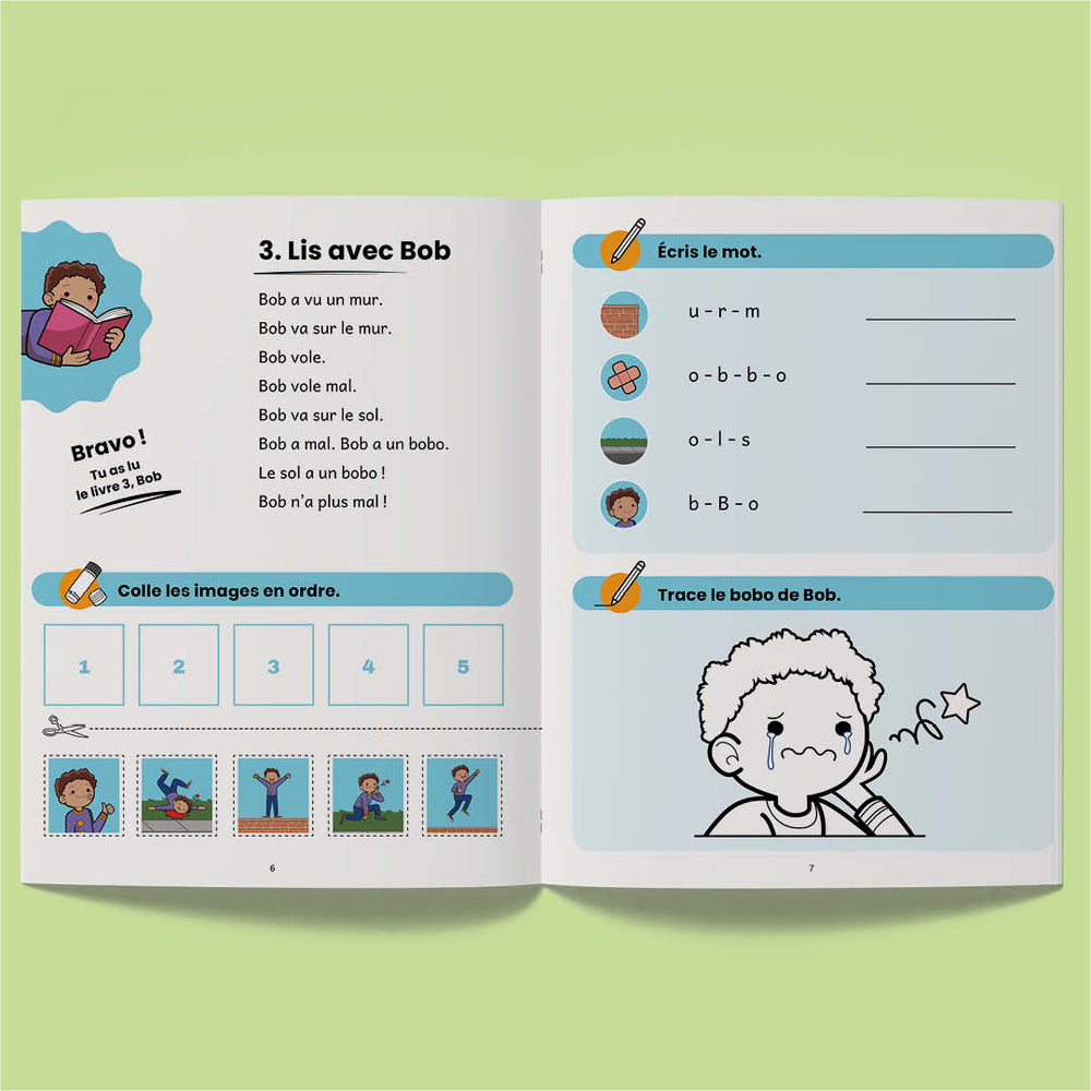 Amuse-toi – Cahier d’activités de lecture pour maternelle | Facile à lire